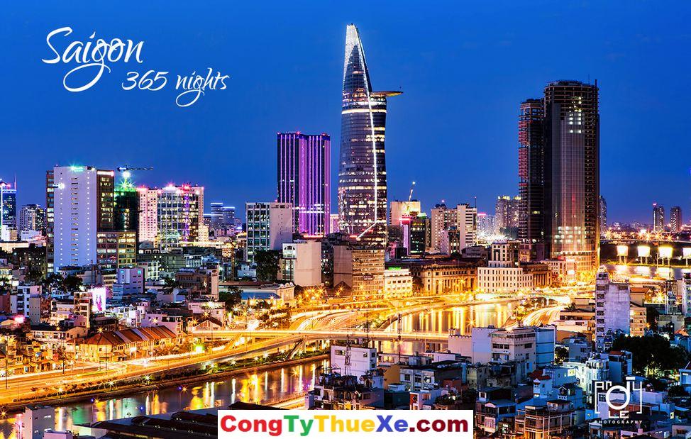 Sài Gòn về đêm | Thuê Xe Du Lịch Ngon Rẻ Tp.HCM